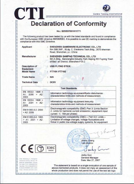 - GAMEMON MANUFACTURING LTD