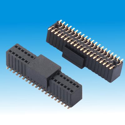 Cina 1,27 x 2,54 millimetri di altezza 5,7 di fila doppia dell'intestazione del connettore di tipo femminile di SMT in vendita