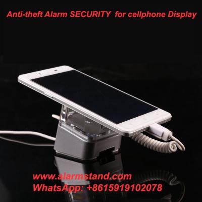China COMER sistema de visualización de seguridad contra pérdida para alarmas de teléfonos celulares para estantes de tiendas de accesorios de teléfonos celulares en venta