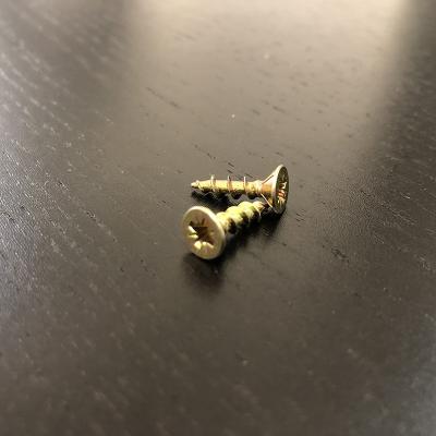 中国 15mm Pozidrivの十字はさら穴を開けられた完全な通された平らなヘッドChipboardねじを引込めた 販売のため