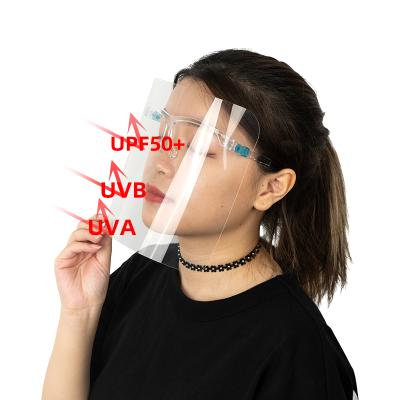 Chine Adjustable Plastic Face Covering ANDX safety Anti UV face shields with glasses à vendre