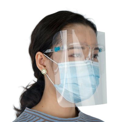 Cina Anti-spray clear Fog Face Shield ANDX Medical Protective Anti Mask With Glasses Frame in vendita