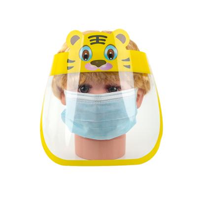 Cina PET glasses clear Fog Face Shield ANDX Medical cartoon design face shields for kids in vendita