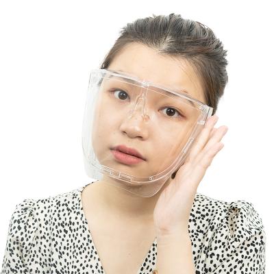 Cina personal protective transparent face shield anti fog clear full face shield in vendita
