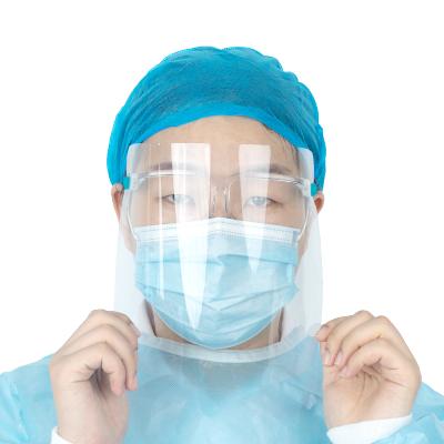 Cina Wholesaler price Anti-fog Clear protective glasses frame full face shield in vendita