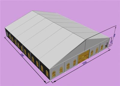 Cina ripari temporanei del garage di 25m, struttura dell'alluminio delle costruzioni delle tende di stoccaggio in vendita