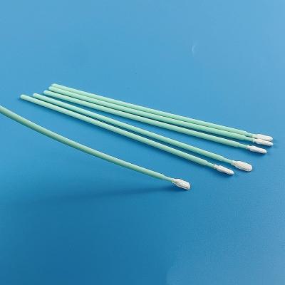 China 6.4'' Long Polyester Cleaning Swab Lint Free With Flexible Paddle Optical Lens Clean for sale