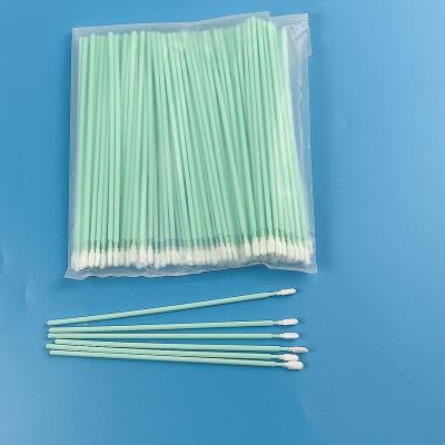 China 6.4'' Long Polyester Cleaning Swab Lint Free With Flexible Paddle Optical Lens Clean for sale