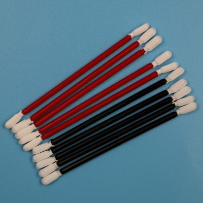 중국 린트 무료 블랙 핸들 듀얼 끝 청정실 스랩 자동차 청소 폴리에스터 스랩 스틱 판매용