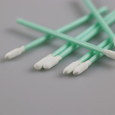 中国 TX754BのSGSの証明書が付いているリント・フリー クリーンルーム ポリエステル頭部70mm Dacronの綿棒 販売のため