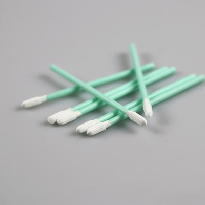 中国 TX754BのSGSの証明書が付いているリント・フリー クリーンルーム ポリエステル頭部70mm Dacronの綿棒 販売のため