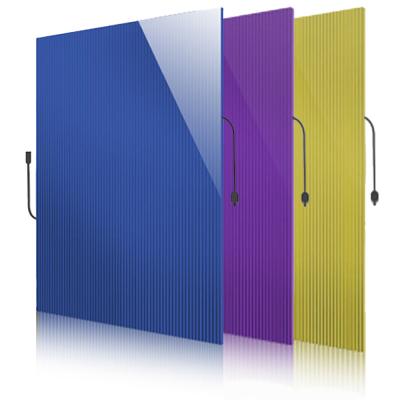 China Huaping High Quality Custom Curtain Walls Sunrooms Building Facades Power Glass New Bipv Glass Thin Film Solar Panel Topcon Hjt for sale