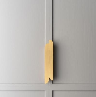 Cina la foglia di alluminio del Salix di colore della maniglia 3 del Governo dell'oro di 400mm tratta per la camera da letto in vendita