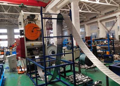 China Galvanized Sheet Automatic Cable Tray Roll Forming Machine 100 - 600 mm Width for sale