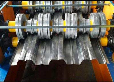 China Panel Tile  Floor Deck Roll Forming Machine / 16 Rolling Steps Metal Roll Former for sale