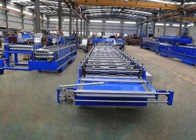 China 0.3 - 0.8mm Wall Roof Panel Roll Forming Machine 14 Rows Forming Rollers for sale