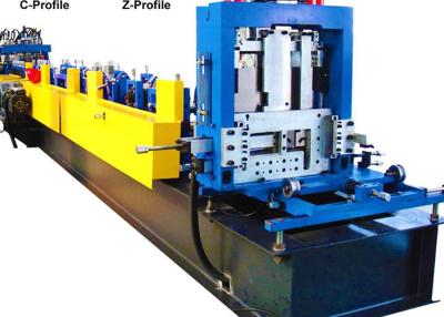 China Quick Changeable C Z Purlin Roll Forming Machine / Metal Roll Forming Equipment for sale