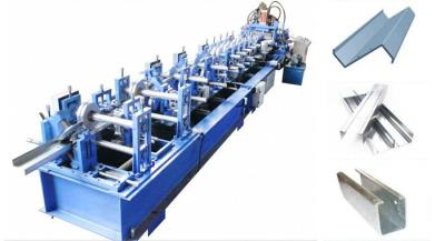 China Cold Steel Strip C Z Purlin Roll Forming Machine / Cold Bending Machine 18m Every Min for sale