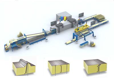 China High Accuracy Galvanized Steel Sandwich Panel Roll Forming Machine Automatic System for sale