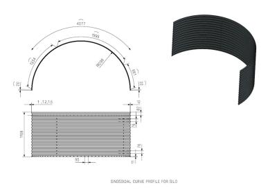 China Custom Silo Roll Forming Machine Gear Box Galvanized Steel Roller Curving for sale