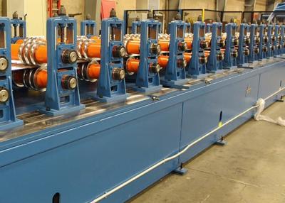 China Culvert Sheet Roll Forming Machine Track Cutting Spiral Type 4mm Thick for sale