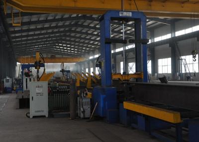 China Hydraulic Centering H Beam Automatic Welding Machine 1800mm Max Web Height for sale