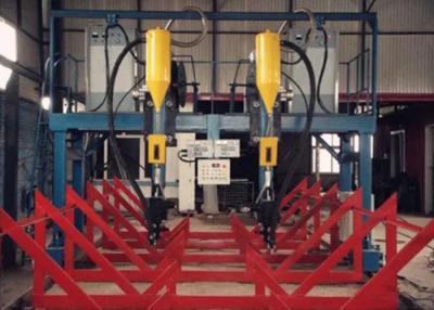 China Hydraulic Centering H Beam Automatic Welding Machine 1800mm Max Web Height for sale