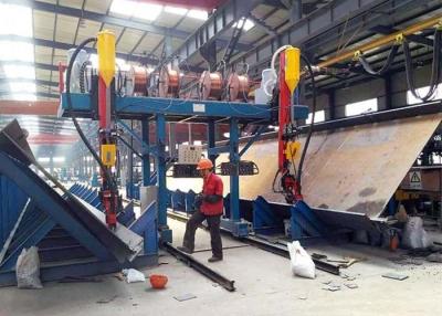 China Hydraulic Centering H Beam Automatic Welding Machine 1800mm Max Web Height for sale
