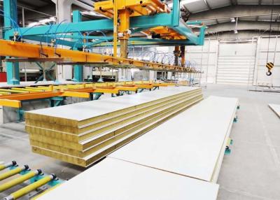 China Rock Wool Polyurethane Sandwich Panel Machine Composite Board Making European Tech for sale