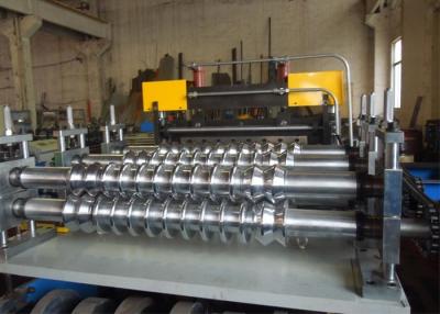 China Zinc Colored Steel Floor Deck Roll Forming Machine / Floor Tiles Making Machine Easy Operate for sale