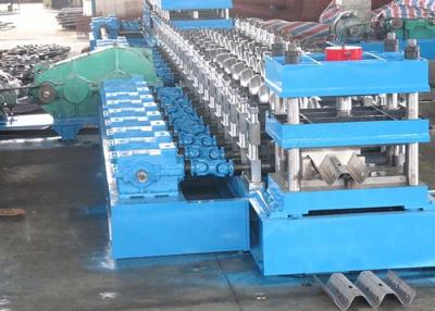 China W Beam 2 Wave Highway Guardrail Roll Forming Machine / Bending Cold Roll Forming Machine for sale