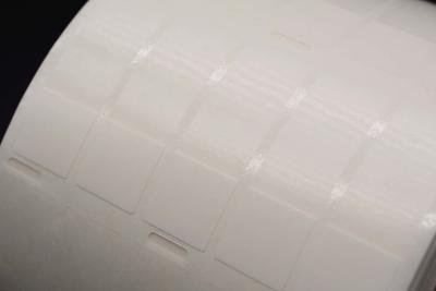Κίνα 120,7*28,1-12,5 mm,1.5mil Λευκή Ματ Διαφανής Ανθεκτική στο νερό Ετικέτα καλωδίου βινυλίου προς πώληση