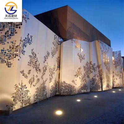 China Architectural Metal Aluminum ACP Wall Panel Perforated Cladding Plate Sound Insulation for sale