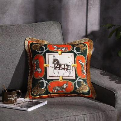 Cina copertura dipinta a mano decorativa Sofa Geometric del cuscino dei cuscini 45*45cm dell'automobile 500g in vendita
