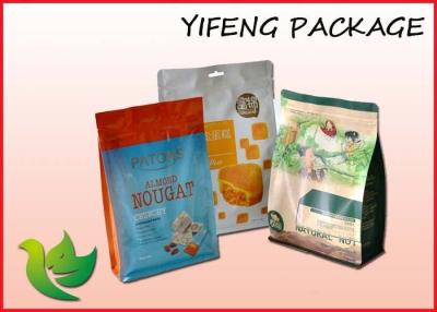 China Voedsel de zak Vlakke Bodem van de Verpakkings plastic ritssluiting voor de Snack van Koekjesnoten Te koop