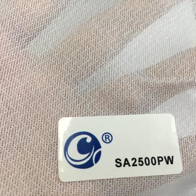 China 150 cm breed cirkelvormig Tricot geweven fusible interlining voor GAOXIN SA2500 in puur wit Te koop