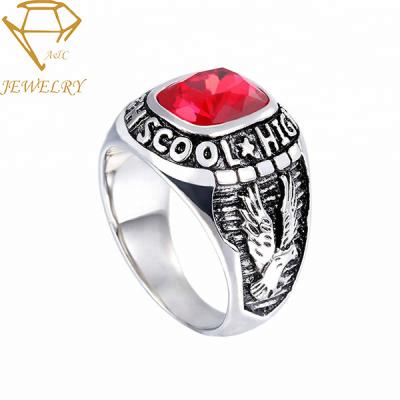 China Senior Custom College Graduation Rings for sale