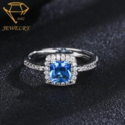 Cina AAA CZs Sterling Silver Diamond Engagement Rings per le donne in vendita