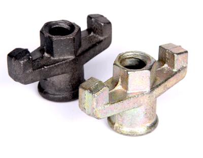 China Cast Iron Scaffolding Parts / Two Wings Anchor Nut For Formwork Tie Rod for sale