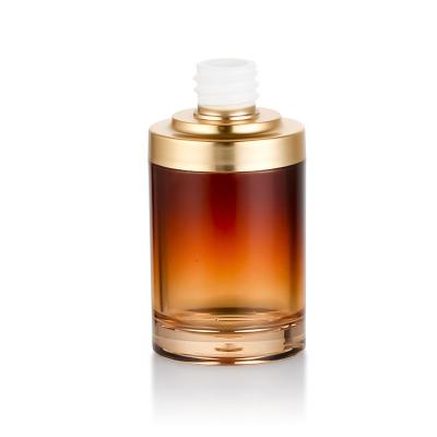 Cina bottiglia cosmetica del contagoccia di 35g Amber Oval PETG con il logo di timbratura caldo per il siero in vendita