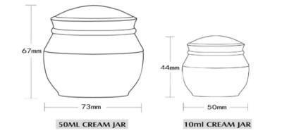 Cina barattolo crema cosmetico acrilico di plastica di 10ml 30ml per Skincare in vendita