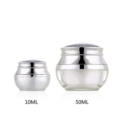 Cina barattolo crema cosmetico acrilico di plastica di 10ml 30ml per Skincare in vendita