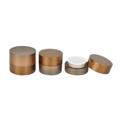 Cina 50g 30ml intorno al chiaro giorno di plastica scremano i barattoli cosmetici acrilici con il cappuccio di alluminio in vendita