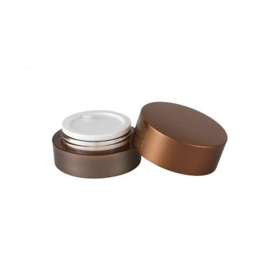 Cina 50g 30ml intorno al chiaro giorno di plastica scremano i barattoli cosmetici acrilici con il cappuccio di alluminio in vendita