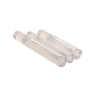 Cina Metropolitana rotonda vuota di plastica di lucentezza del labbro della radura di lusso PETG di 4ml 6ml con la spazzola in vendita