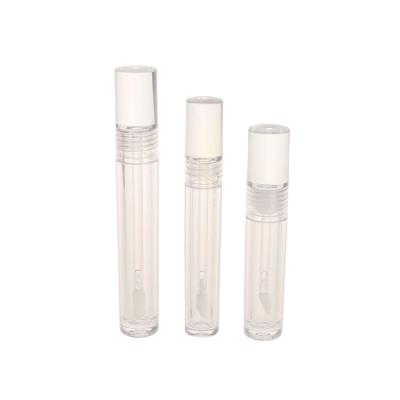 Cina Metropolitana rotonda vuota di plastica di lucentezza del labbro della radura di lusso PETG di 4ml 6ml con la spazzola in vendita