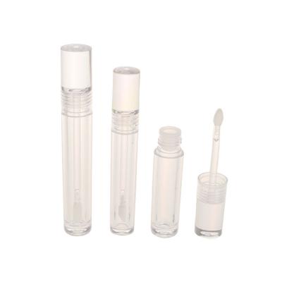 Cina Metropolitana rotonda vuota di plastica di lucentezza del labbro della radura di lusso PETG di 4ml 6ml con la spazzola in vendita