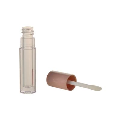 Cina Bello 3ml giro chiaro Mini Lip Gloss Tube di plastica vuoto con la spazzola in vendita
