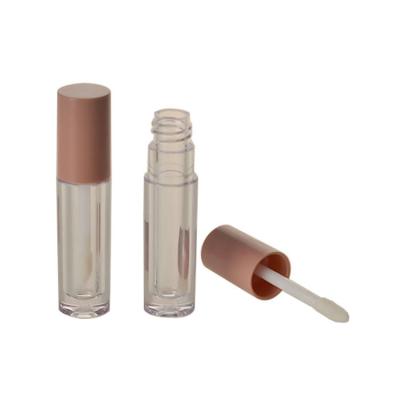 Cina Bello 3ml giro chiaro Mini Lip Gloss Tube di plastica vuoto con la spazzola in vendita