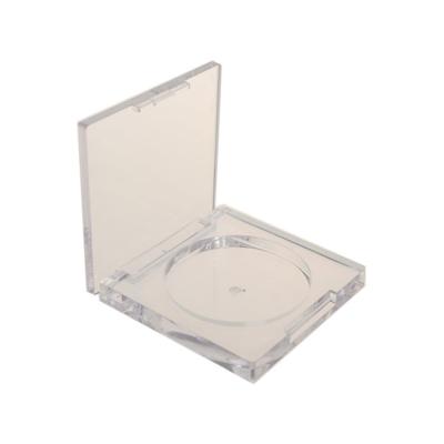Cina Cassa compatta quadrata vuota di plastica della polvere di singolo colore di lusso chiara in vendita